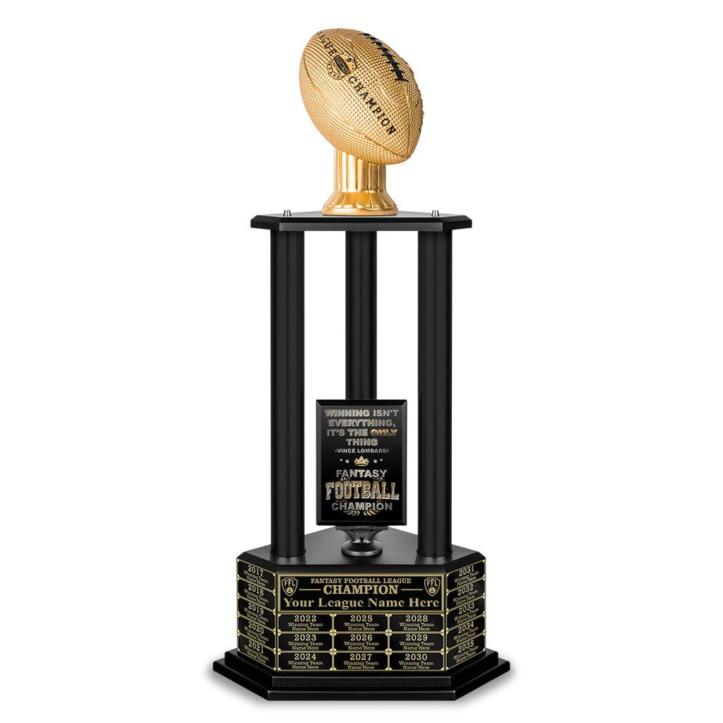 26"-56" Vivid Football Trophy- Gold - Perpetual Base – Fantasy Champs
