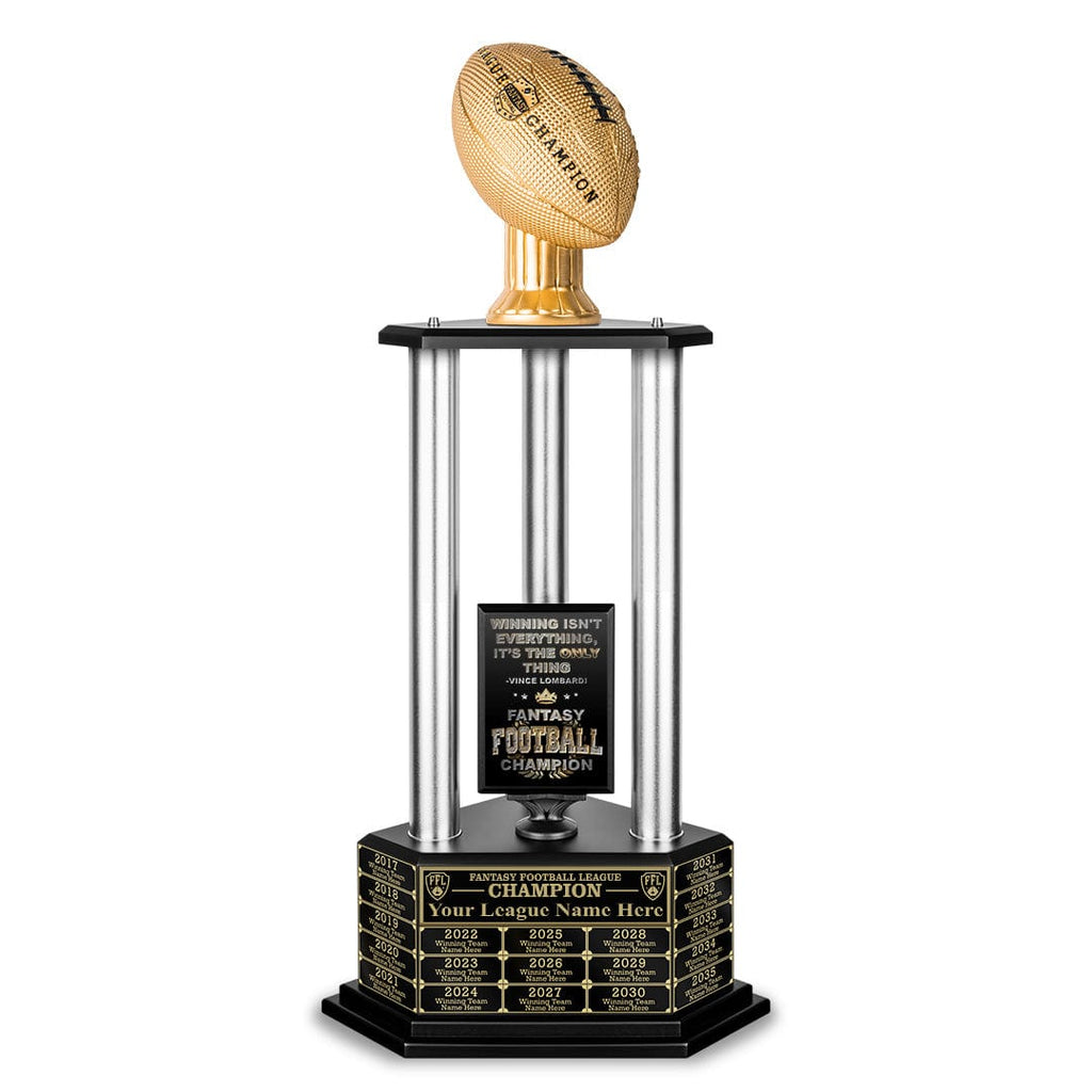 26"-56" Vivid Football Trophy- Gold - Perpetual Base – Fantasy Champs
